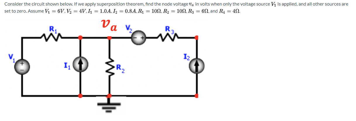 Solved Consider the circuit shown below. If we apply | Chegg.com