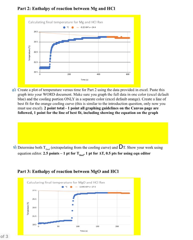 Solved I need help on part 1, part 2b, and part 3b. I | Chegg.com