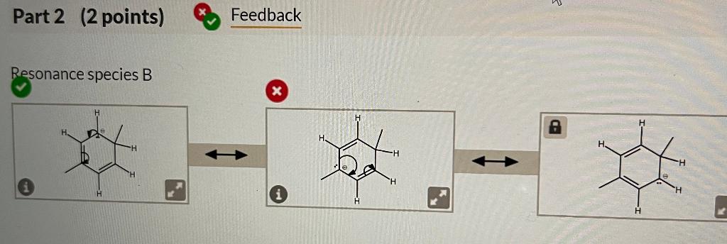 Solved Below are two sets of resonance structures. Where | Chegg.com