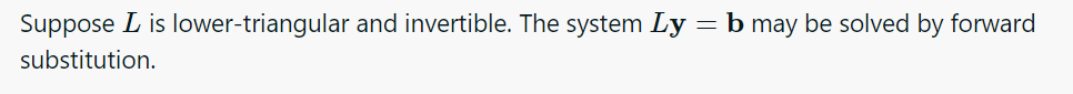 Solved Suppose L is lower-triangular and invertible. The | Chegg.com