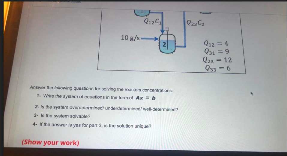 Solved Three reactors linked by pipes. The rate of a | Chegg.com