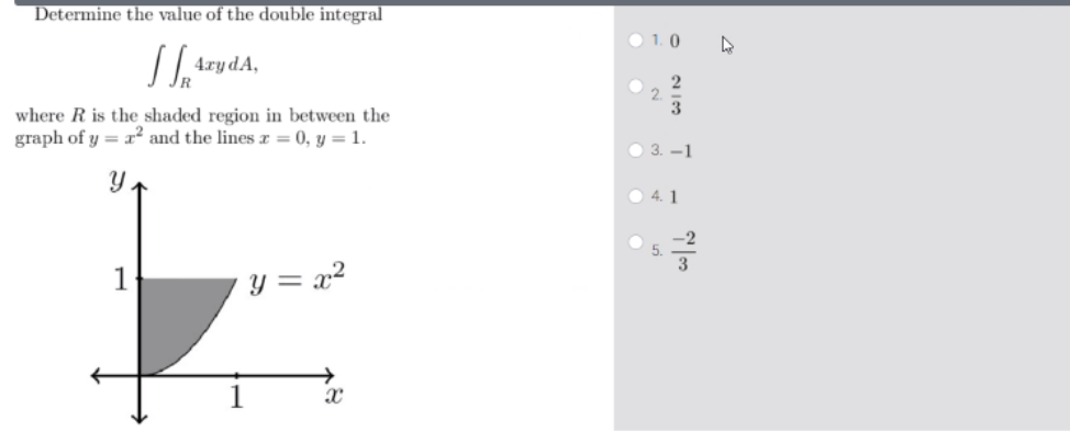 Solved Determine the value of the double integral 10 S T | Chegg.com