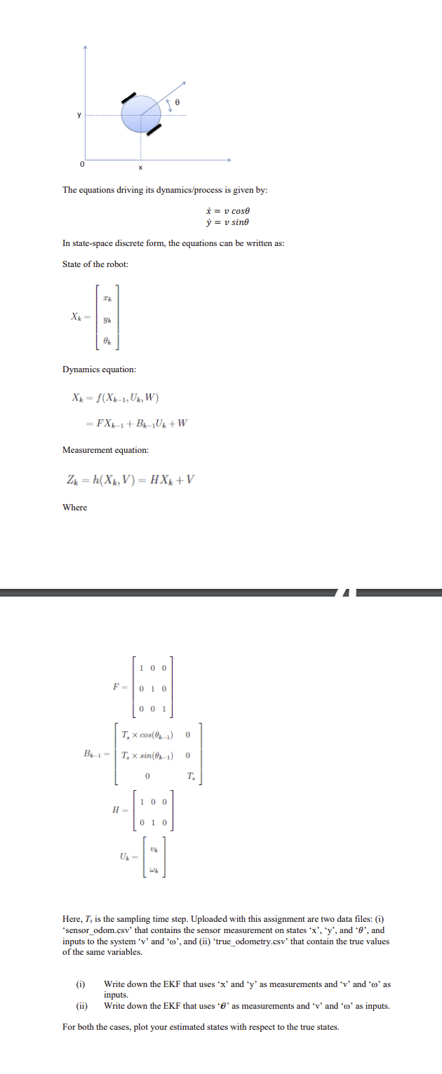 The equations driving its dynamics/process is given | Chegg.com