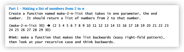 Part 1 - Making a list of numbers from 2 ton Create a | Chegg.com