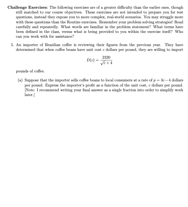 Solved Challenge Exercises: The following exercises are of a | Chegg.com