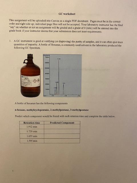 Solved GC worksheet This assignment will be uploaded into | Chegg.com