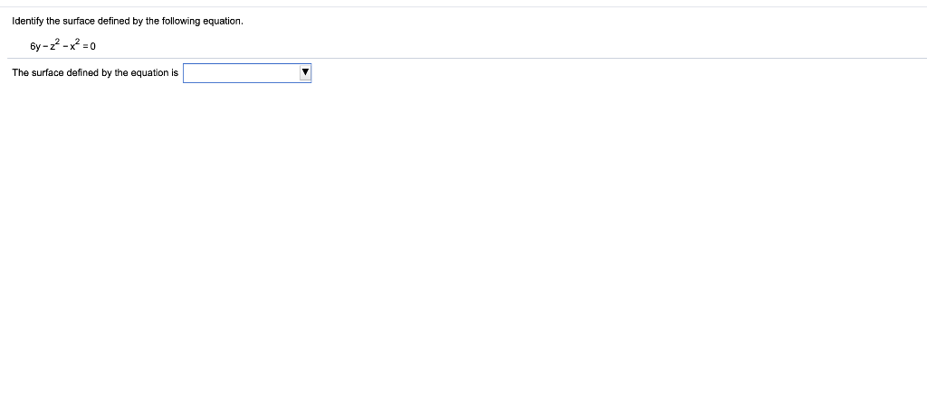 Solved Identify the surface defined by the following | Chegg.com