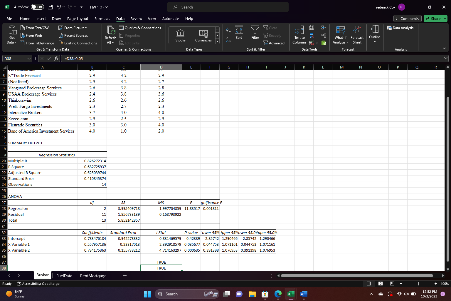 Solved x] AutoSave O off 回りレ@レ File Home Insert Draw Page | Chegg.com