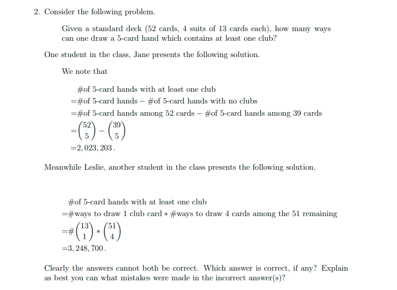 Solved 2. Consider the following problem. Given a standard | Chegg.com