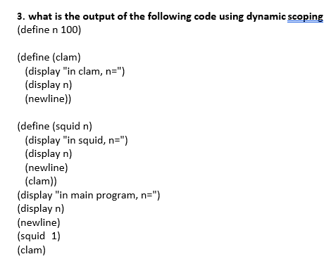 Solved 2. What is the output of the following code using | Chegg.com