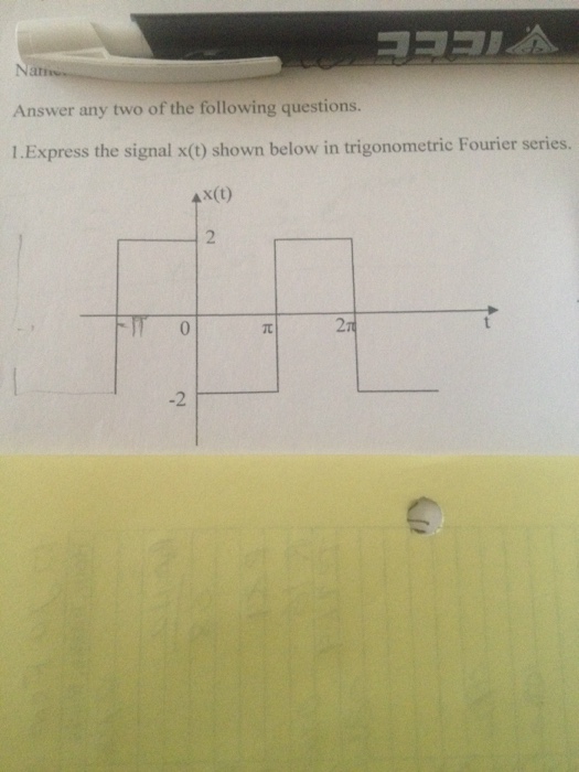 Solved Answer any two of the following questions. Express | Chegg.com