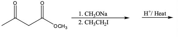 Solved H H3OH CH3 + H3CNH O H/ Heat 1. CH3ONa 2. CH3CHI | Chegg.com