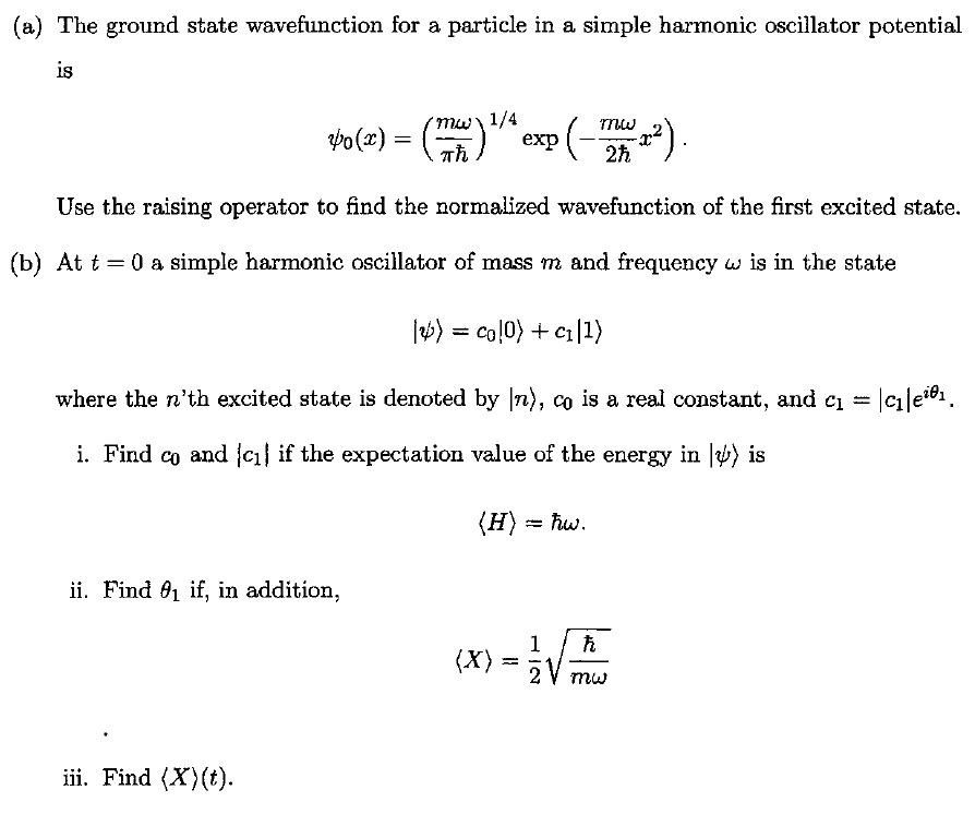 Solved (a) The ground state wavefunction for a particle in a | Chegg.com