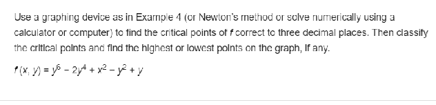 Solved Use a graphing device as in Example 4 (or Newton's | Chegg.com