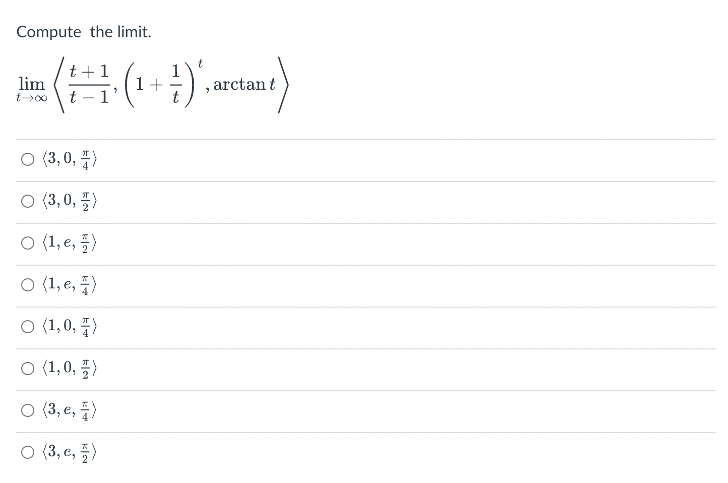 Solved Compute the limit. \begin{tabular}{l} | Chegg.com
