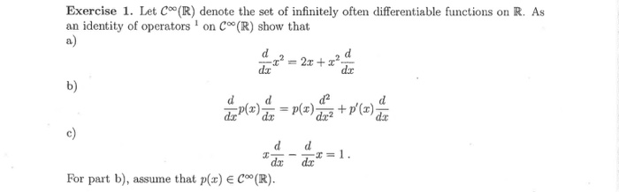Solved Let C^infinity(R) denote the set of infinitely often | Chegg.com