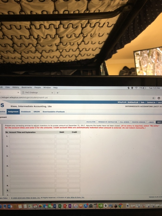 Solved Exercise 8-5 (Part Level Submission) Bridgeport | Chegg.com