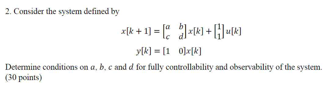 Solved Consider the system defined | Chegg.com