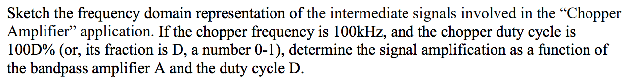 Sketch the frequency domain representation of the | Chegg.com