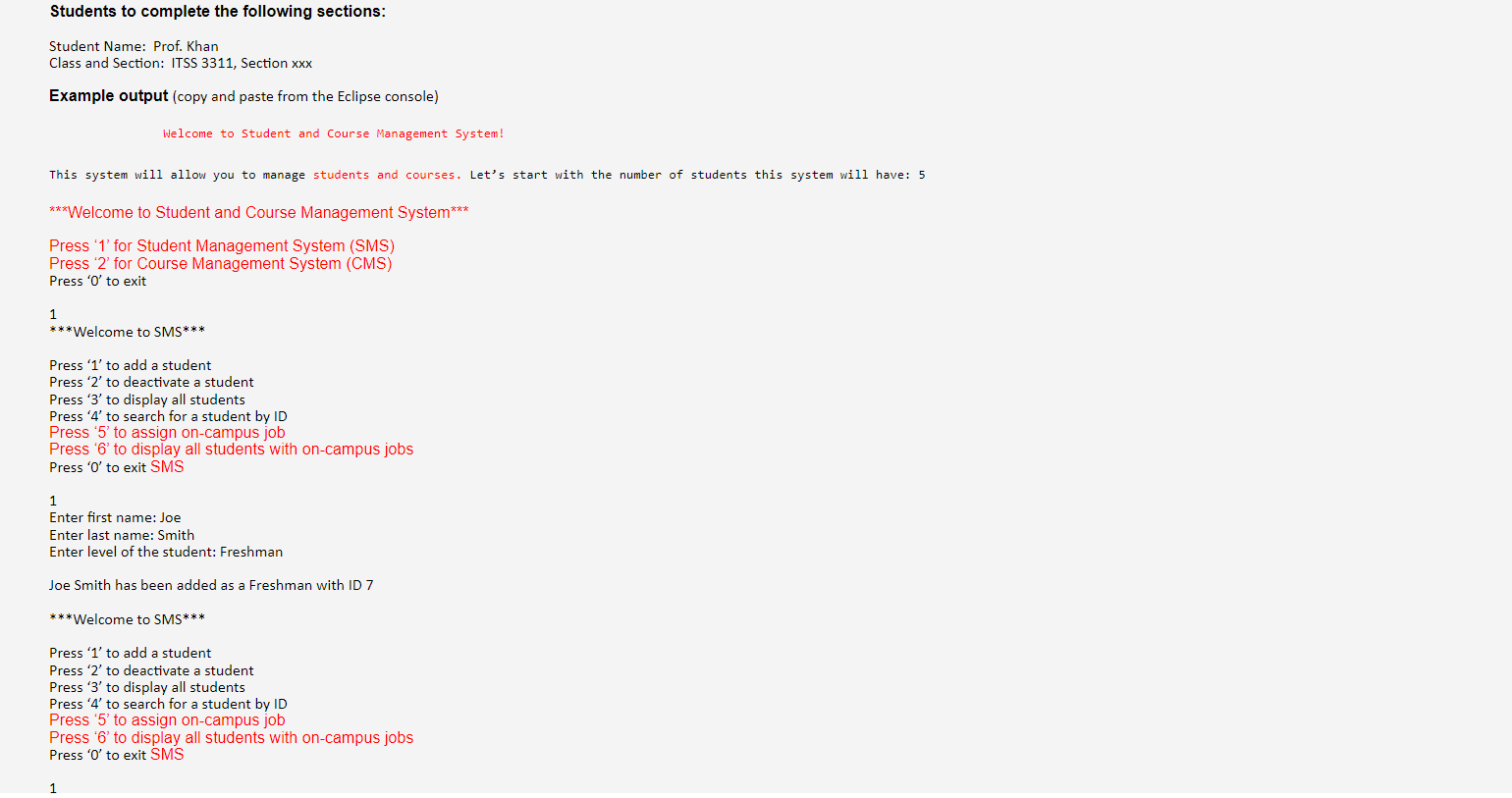 Solved Implement a Java program that creates a 'Student | Chegg.com