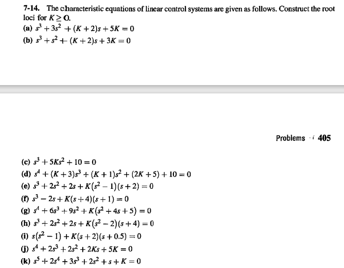 Solved solve all the subpart accoding to control system and | Chegg.com