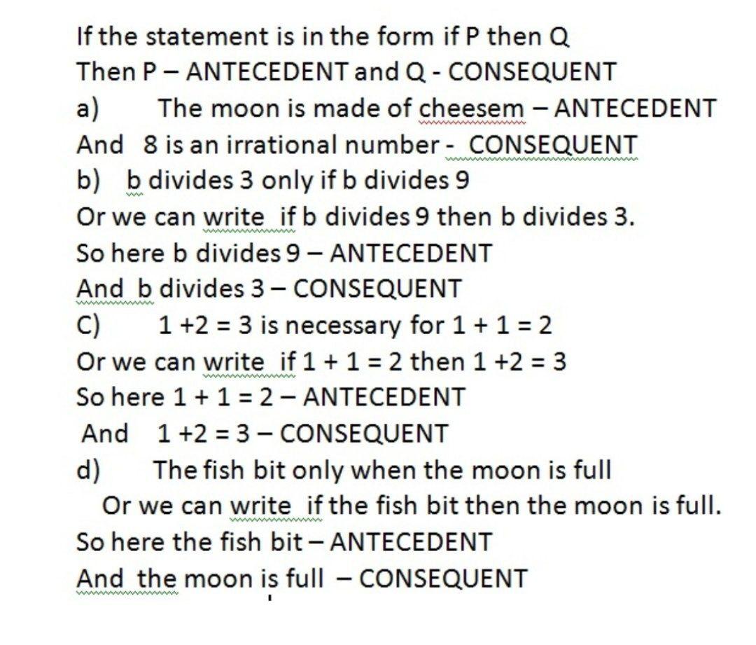 Solved If the statement is in the form if P then Q Then P - | Chegg.com