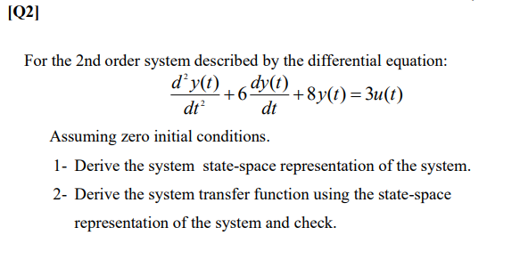 Solved Figure (1) 1- Derive the system transfer function | Chegg.com