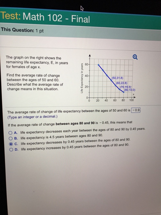 Solved The graph on the right shows the remaining life | Chegg.com