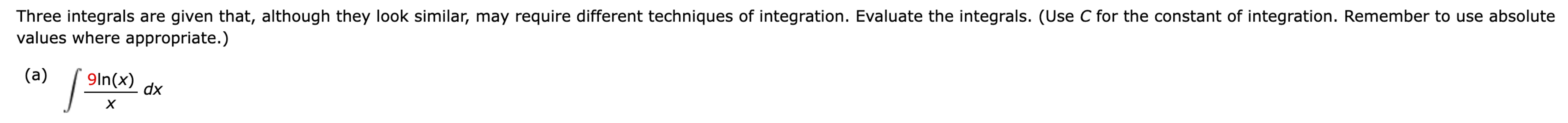 Solved Three integrals are given that, although they look | Chegg.com