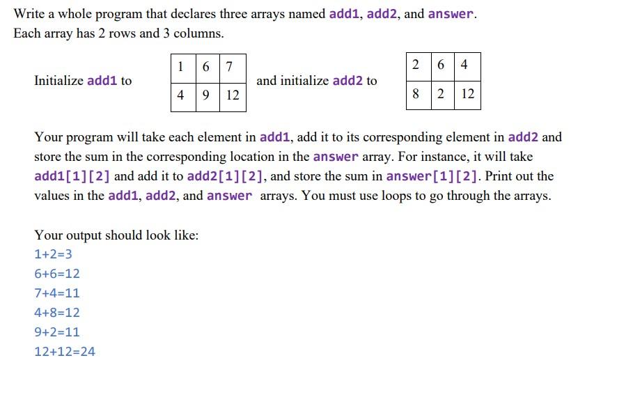 Solved I need help on my fundamental computer Programming | Chegg.com
