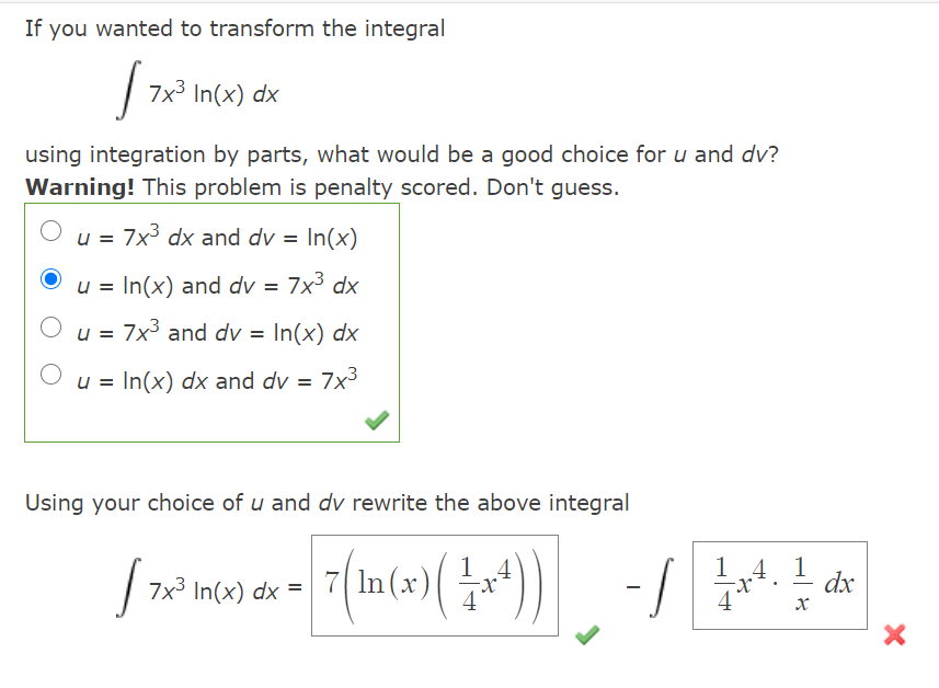 Solved If you wanted to transform the integral 1 78 7x3 | Chegg.com