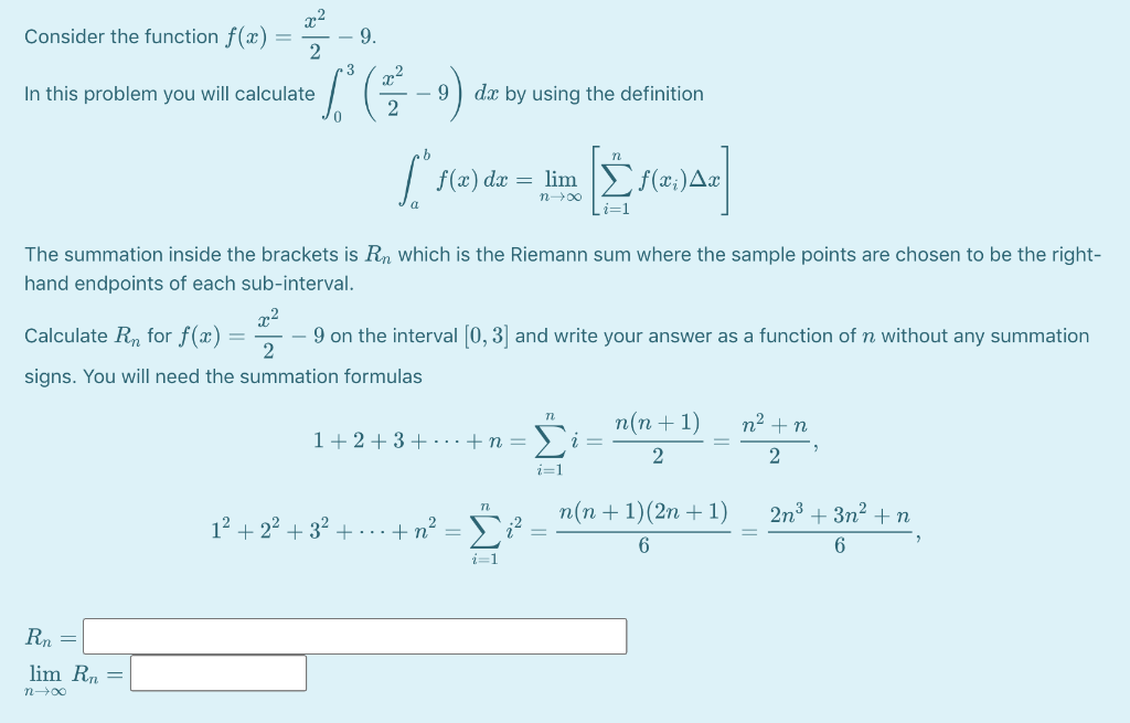 Solved Consider the function f(x)=x22−9f(x)=x22−9. In this | Chegg.com