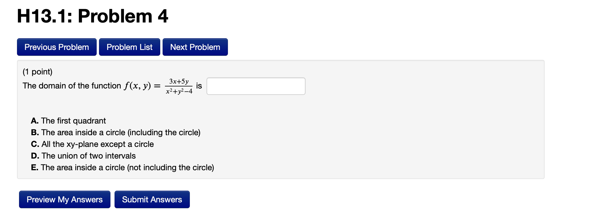 Solved H13.1: Problem 4 Previous Problem Next Problem | Chegg.com