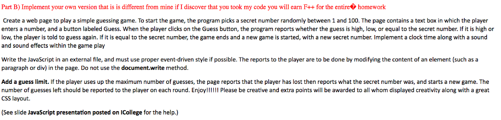 Solved Part B) Implement your own version that is is | Chegg.com