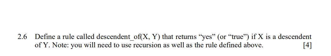 Solved 2. Consider the following diagram of a family tree: | Chegg.com