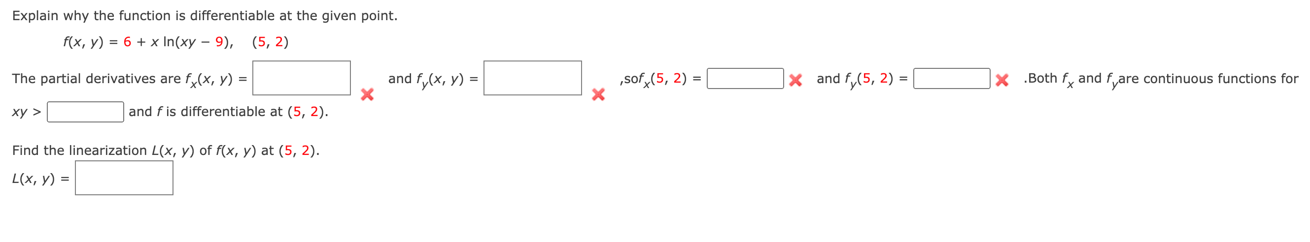 Solved Explain why the function is differentiable at the | Chegg.com