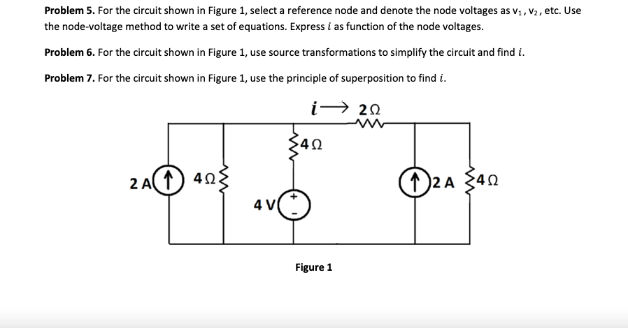 Solved Problem 5. For the circuit shown in Figure 1, select | Chegg.com