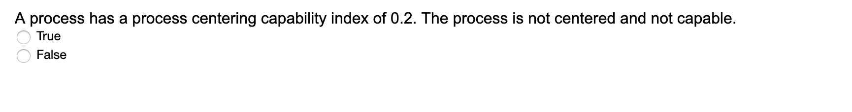 Solved A process has a process centering capability index of | Chegg.com