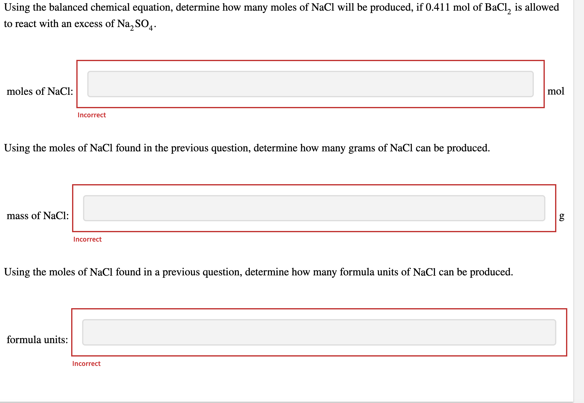 Solved Using the balanced chemical equation, determine how | Chegg.com