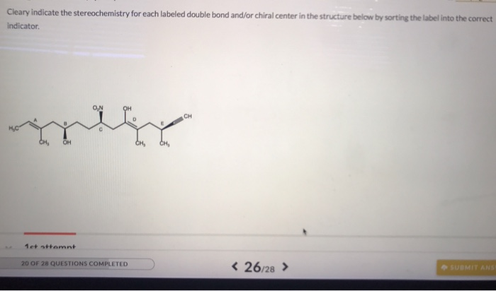 Solved Cleary indicate the stereochemistry for each labeled | Chegg.com