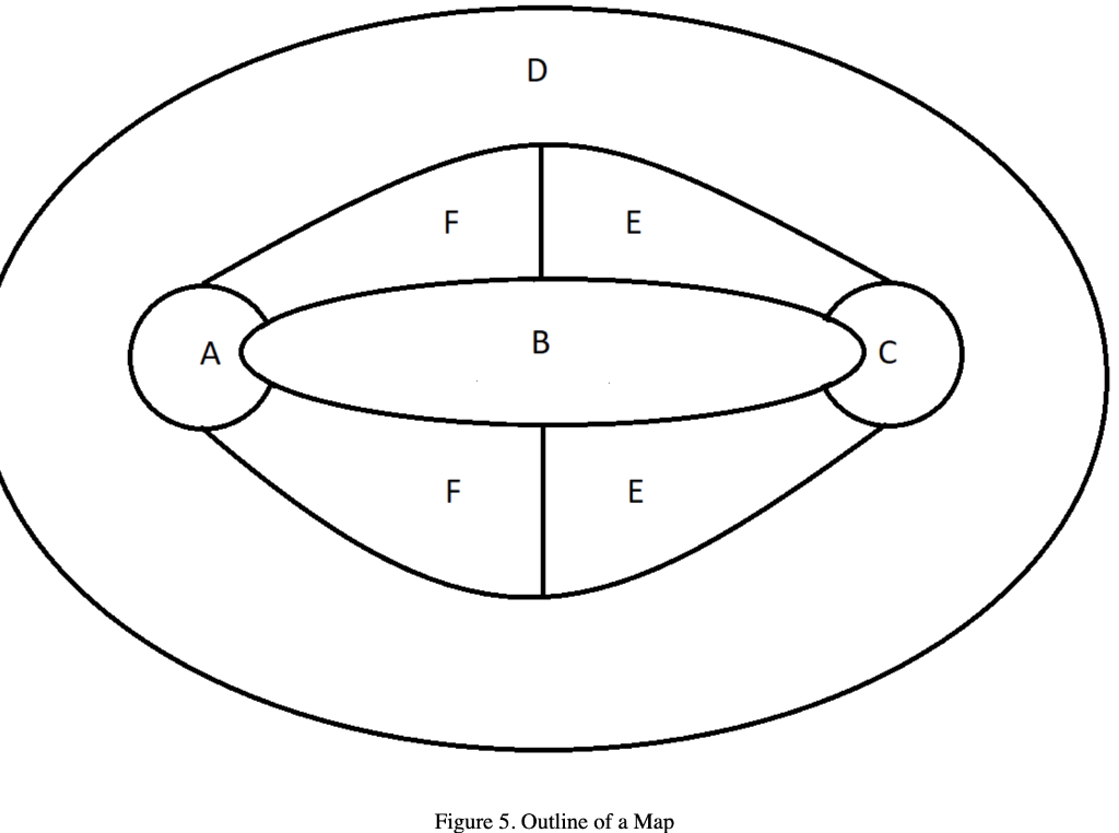 Consider the following map. Figure 5. Outline of a | Chegg.com