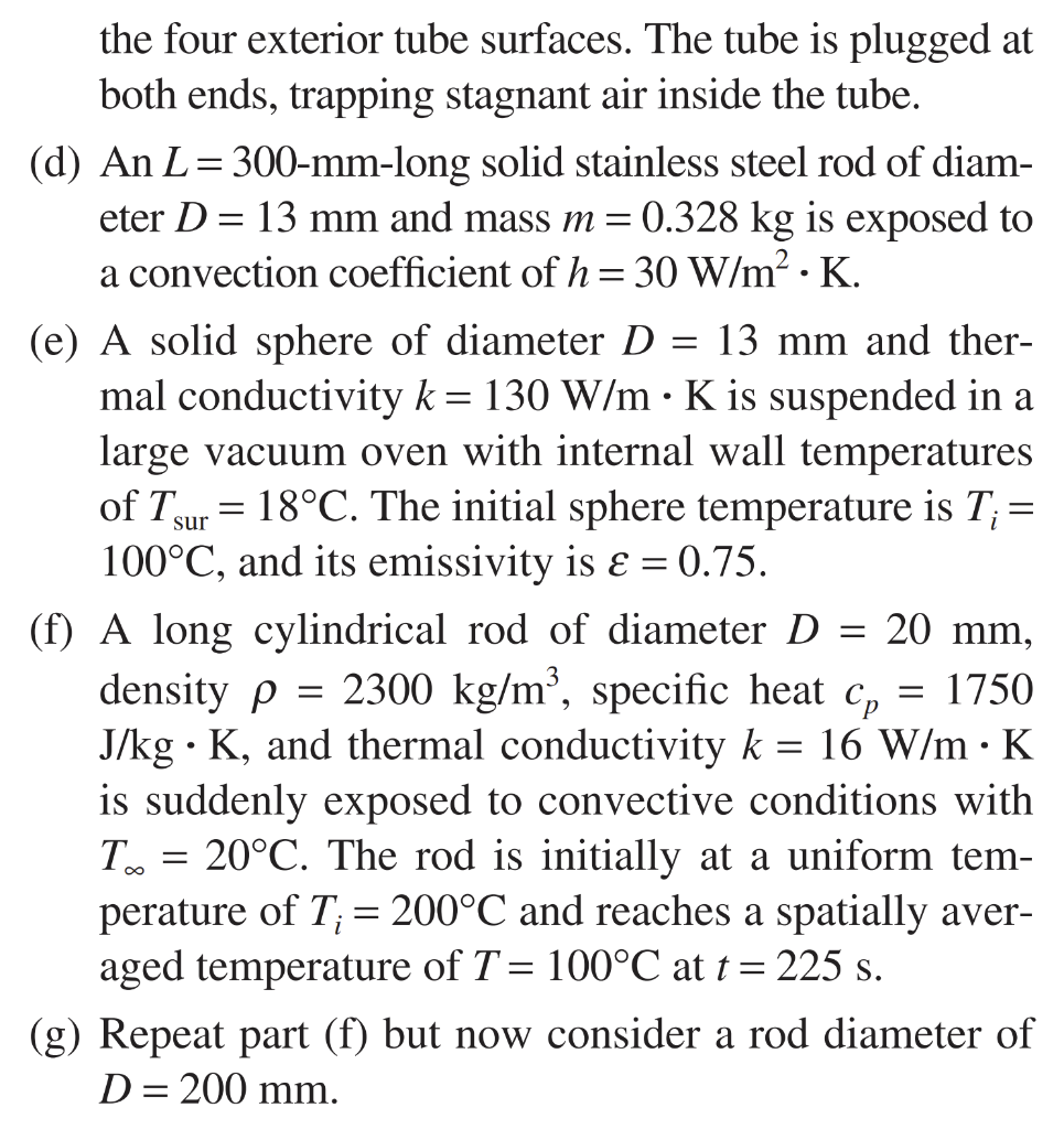 Solved 6 For each of the following cases, determine an | Chegg.com