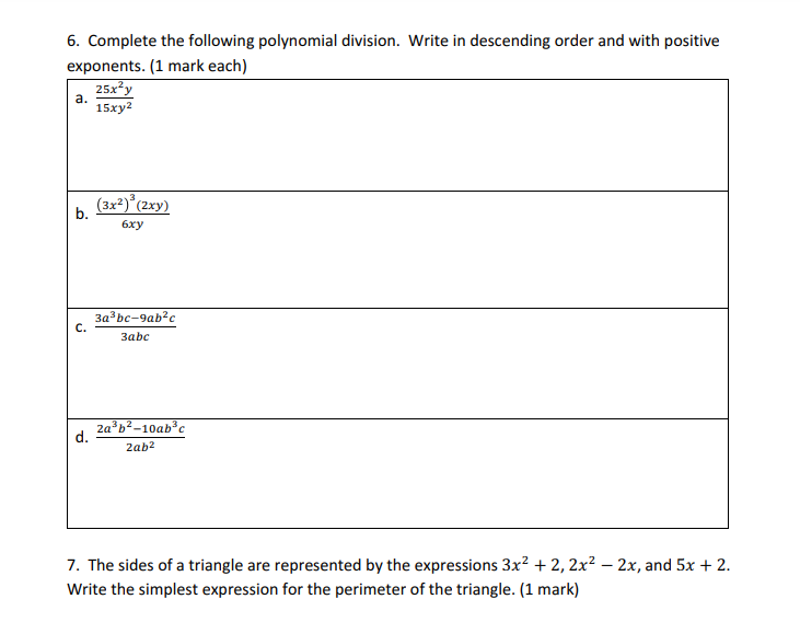 Solved Write the simplest expression for the perimeter of | Chegg.com