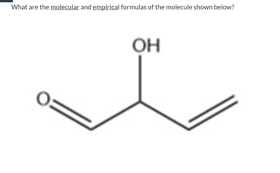 Solved What is the molecular formula of the following ö: | Chegg.com