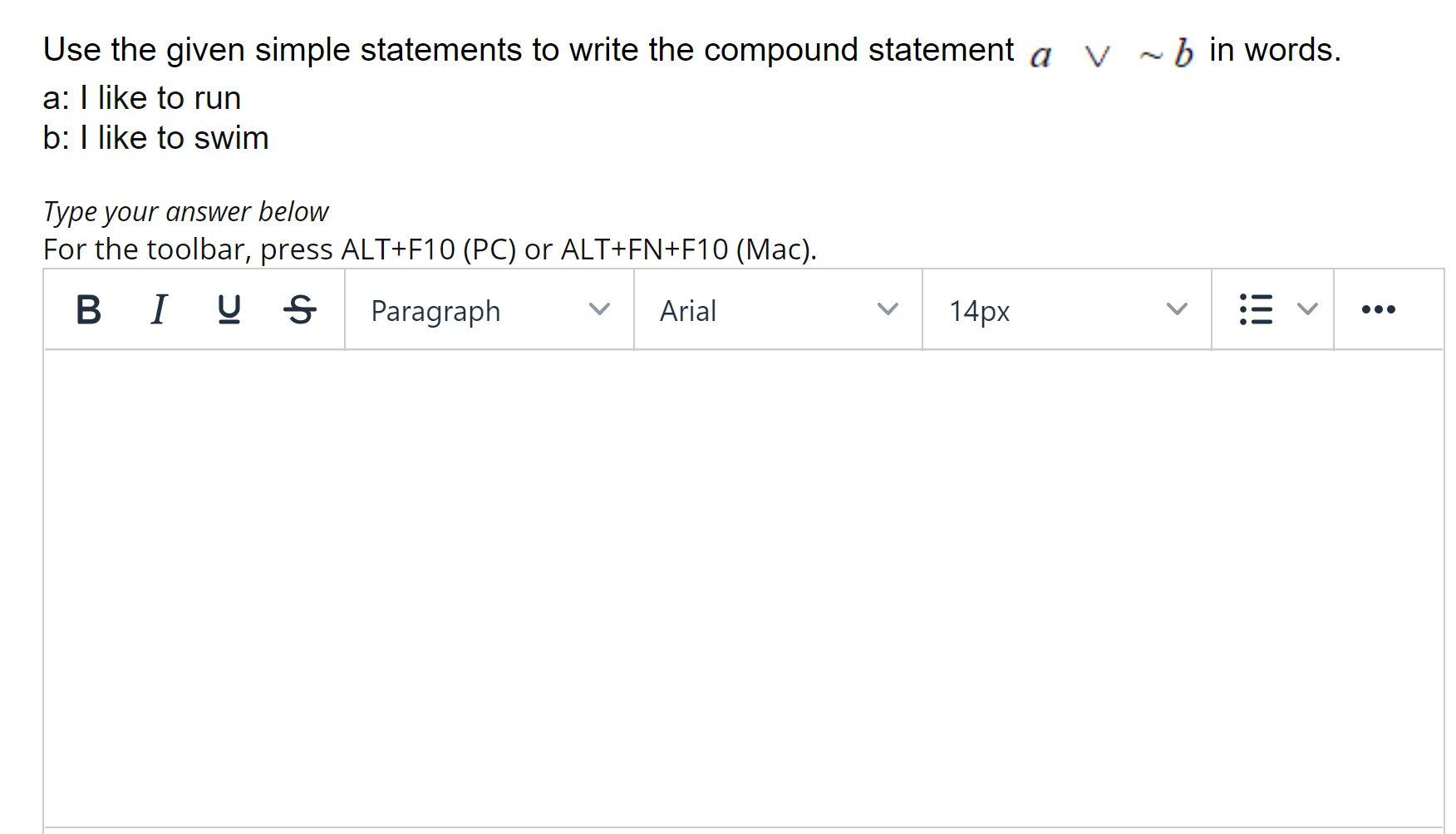 Solved Use the given simple statements to write the compound | Chegg.com