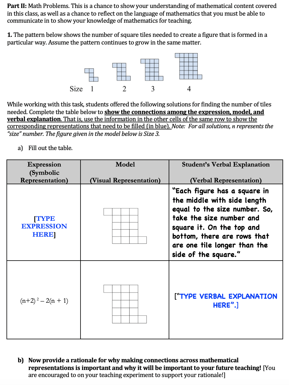 Math Questions Creating