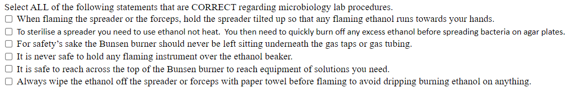 Solved Select All of the following statements that are | Chegg.com