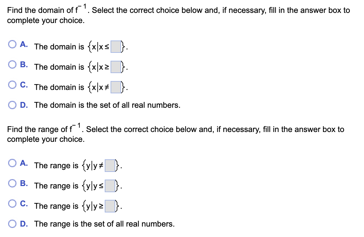 Solved The function f(x)=x2−2,x≥0 is one-to-one. (c) Graph | Chegg.com