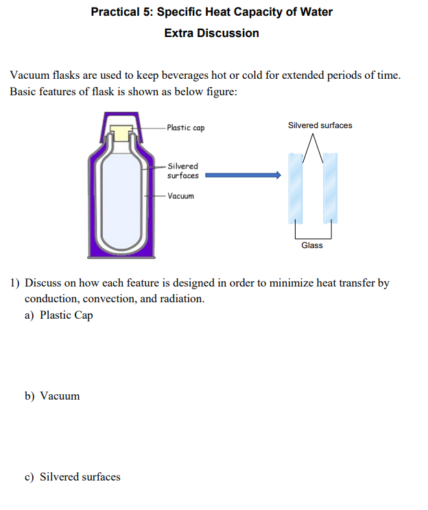 Solved Practical 5: Specific Heat Capacity of Water Extra | Chegg.com
