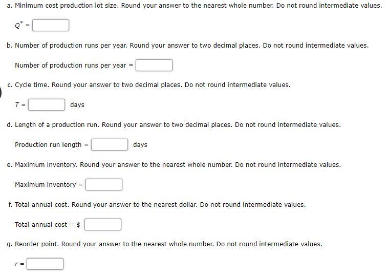 Solved Problem 10-13 (Algorithmic) Wilson Publishing | Chegg.com